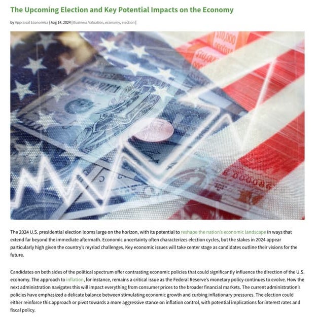 The Upcoming Election and Key Potential Impacts on the Economy | PPT
