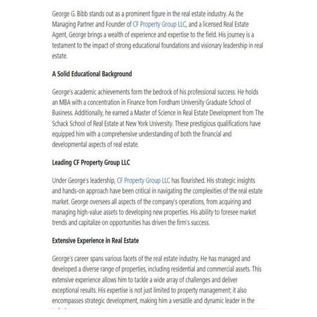 George Bibb: Strategies for Maximizing High-Value Real Estate Assets | PPT