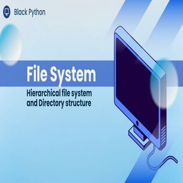 File system ,data storage,FAT,NTFS,APFS and directory structures | PDF