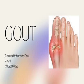 Gout - introduction, etiology, stages, types and prevention | PDF