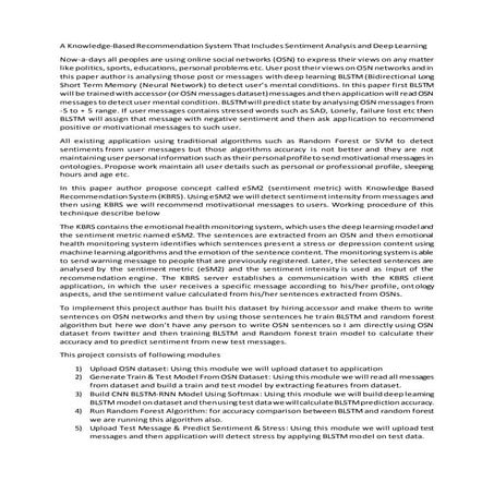 A Knowledge Based Recommendation System That Includes Sentiment