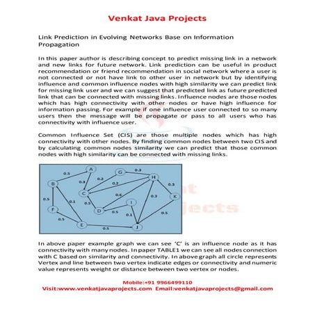 Link Prediction in Evolving Networks Base on Information Propagation ...
