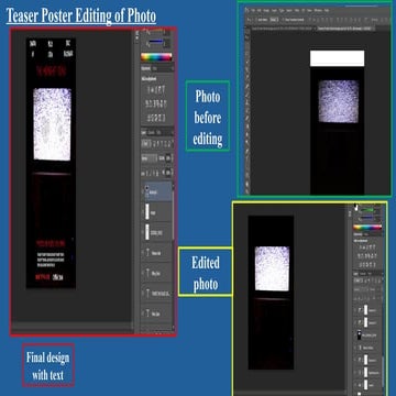 screen shots of photoshop editing for film posters.pptx