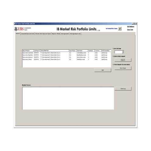 Screenshots - UBS-IB Portfolio Limits Db | PPT