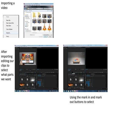 Screenshots of editing the documentary | PPTX