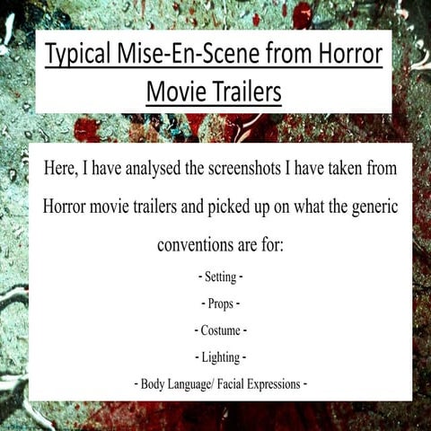 Mise en- scene Analysis | PPTX