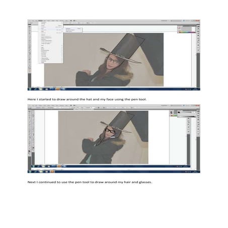 Screenshots with annotations | DOCX