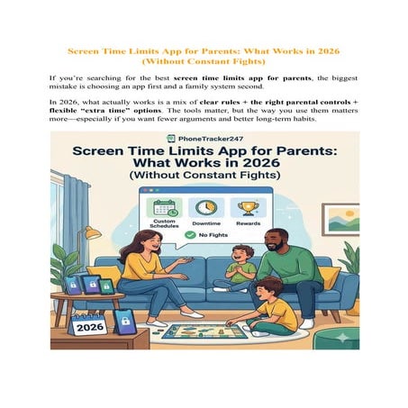 Best Screen Time Limits App for Parents in 2026: A Real-World Checklist ...