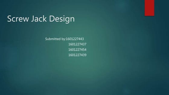 01 screw Jack | PPT