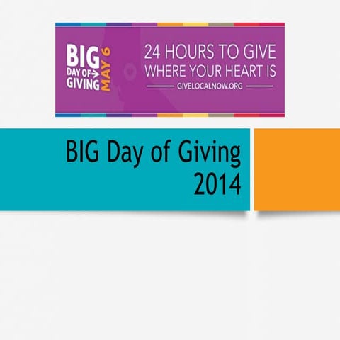 Big Day of Giving Nonprofit Training | PPTX