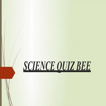 science quiz bee questions.doc FOR ELEMENTARY SCIENCE | DOC