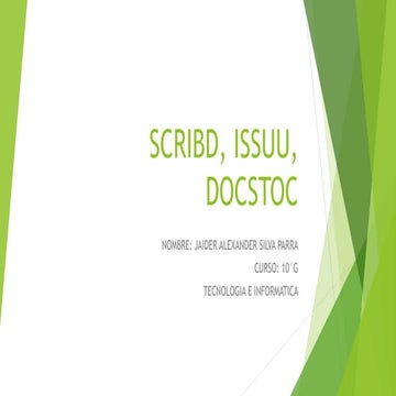 Plataformas para publicar documentos digitales (scribd,issuu,docstoc) | PDF
