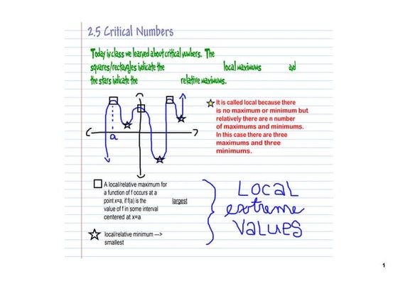 3.1 Extreme Values of Functions | PPT