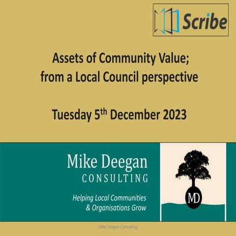 Assets of Community Value: From a Local Council Perspective | PDF