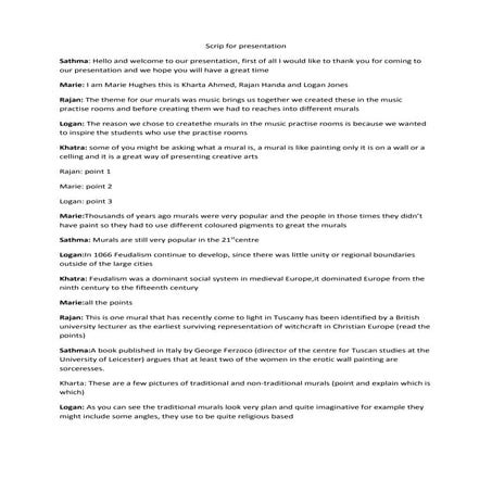 Scrip for presentation (2) | PDF