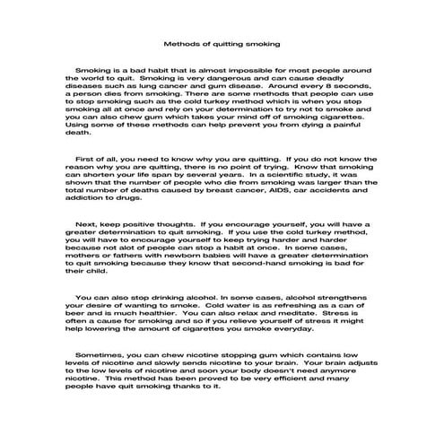 How smokers can reduce their smoking cravings | PPTX