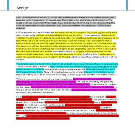 Script for movie trailer | DOCX