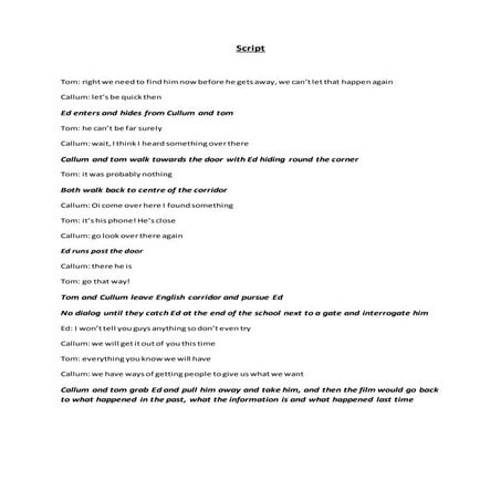 Final production script unit 10 | DOCX