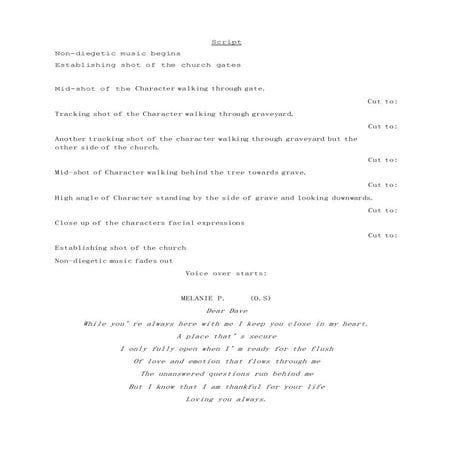 First draft of our short film script | DOCX