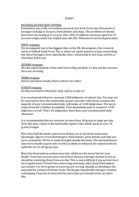 PLANNING - Radio Script | DOCX