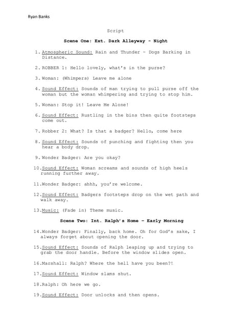 Production script 1 | PDF