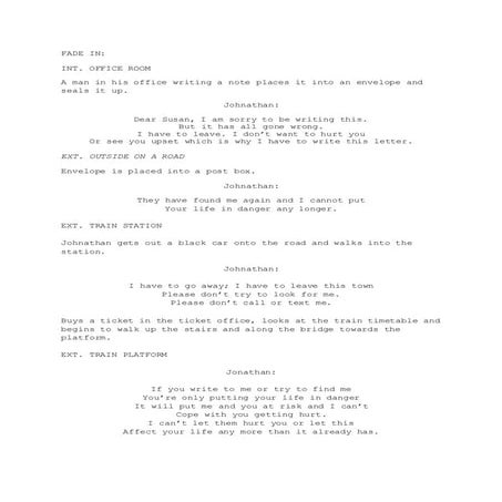 Script | DOCX | Rail Travel | Travel Type