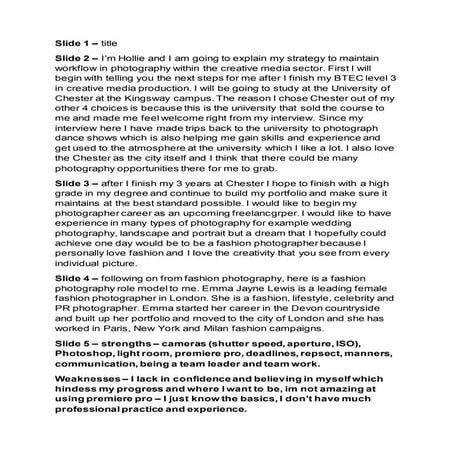 Personal Statement Hannah Jones 1412238 | DOCX