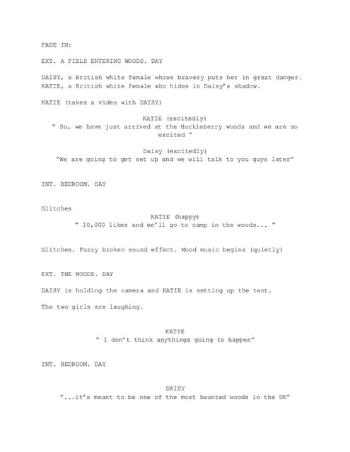 Short film script PDF