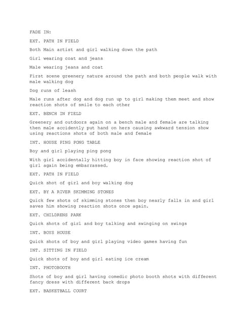 Script breakdown sheet2 | PPT