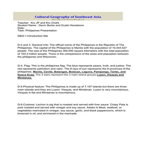 Phippine Tourism, Geography, and Culture.pptx