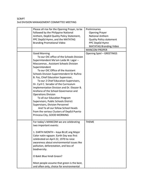 Welcome and Send off Program Script.docx