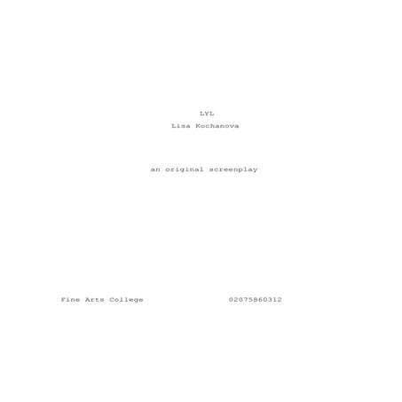 script second draft | PDF