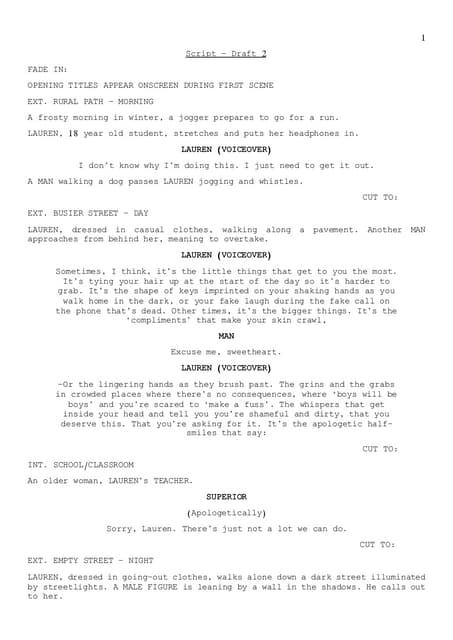 Draft script | PDF