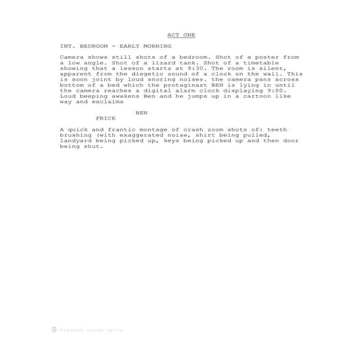 Script rationale | PDF