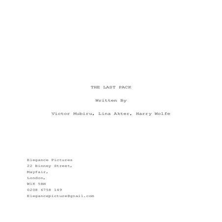 Death road (script) | DOCX