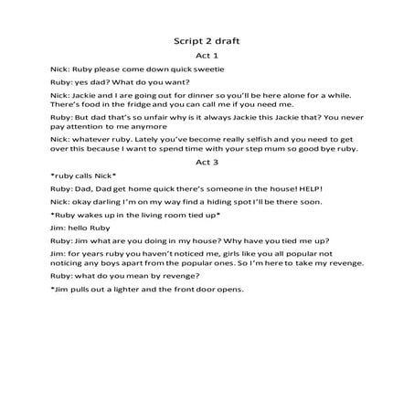 Script 2 draft | PDF