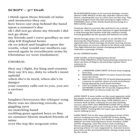 Script 3rd draft for king and country | DOCX