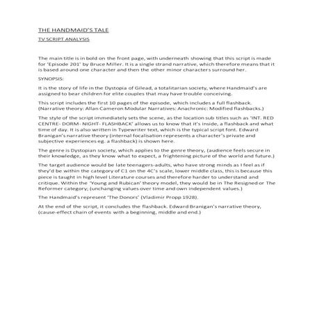 Script analysis | PDF