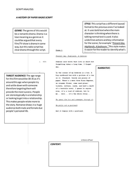 Script analysis prisoners film | PDF