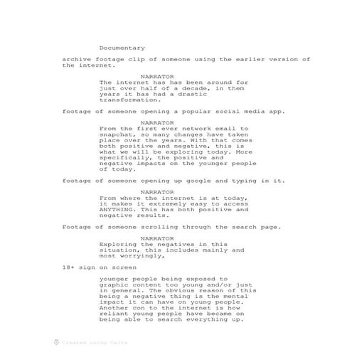 documentary script | PDF