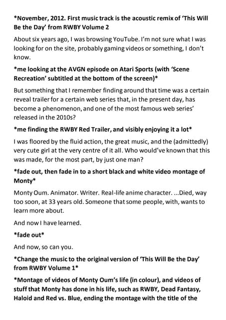 Irn bru script | DOCX