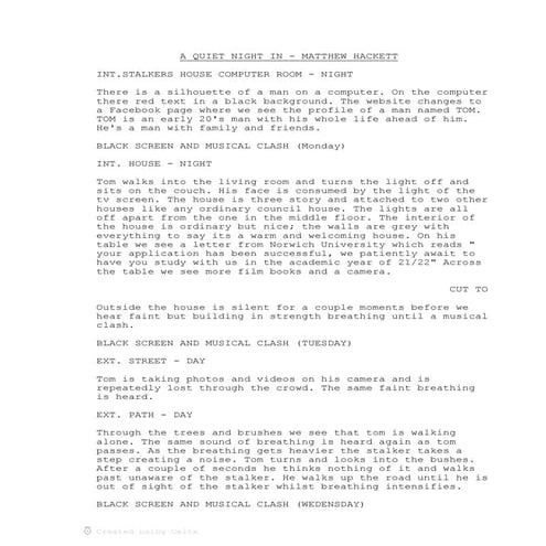 Script a silent night in (2).pdf final draft | DOCX