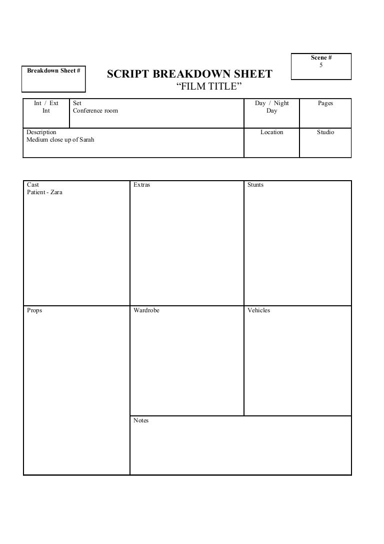 Script Breakdown Sheet5