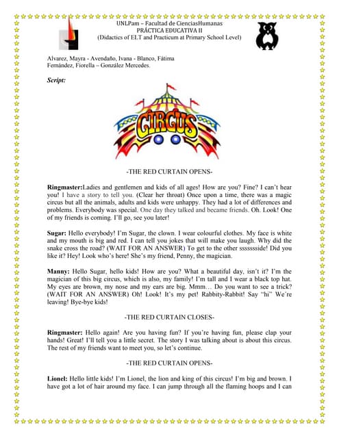 Lesson plan (circus) | DOCX