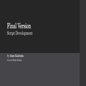 Script development - final (5) | PPTX