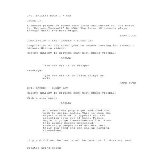 Script mental health