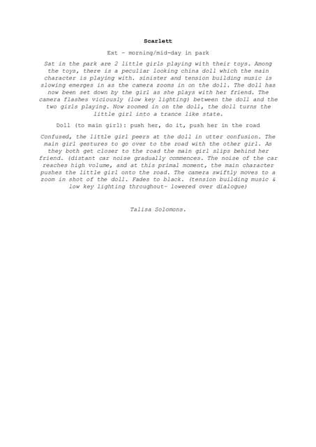 Donnie darko-script-extract (1) | PDF