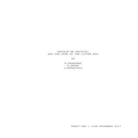 Mr captain recycle script | PDF | Environmental Services Industry ...