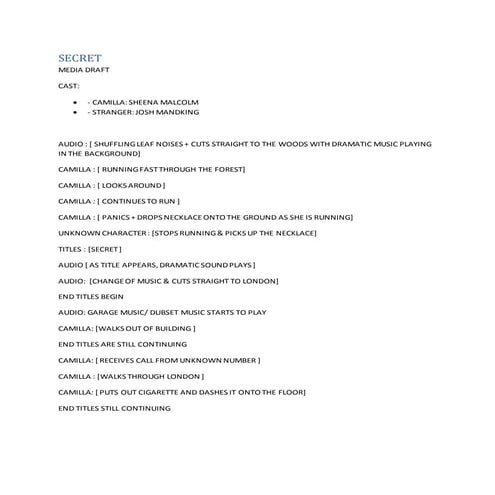 Script draft 2 | DOCX