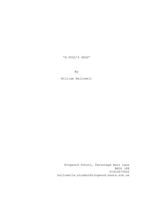 Shooting script | PDF